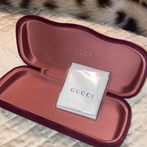 Gucci | Accessories | Authentic Gucci Velvet Eyeglass Case | Poshmark